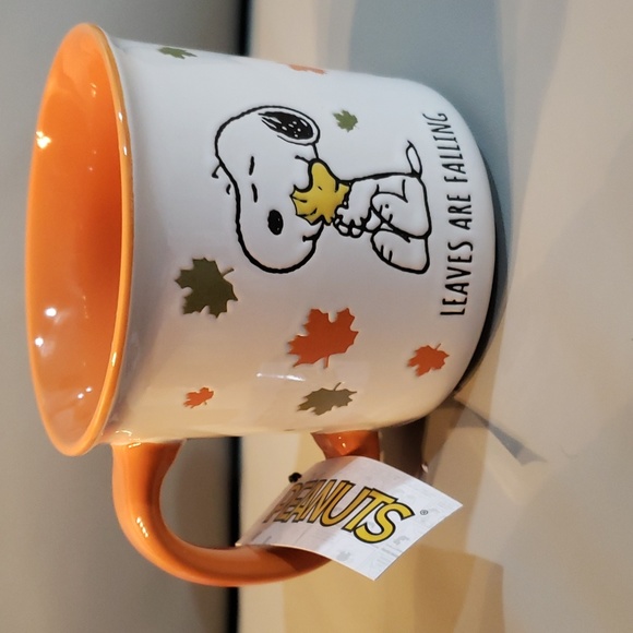 Peanuts | Dining | Peanuts Snoopy Leaves Are Falling 2 Oz Ceramic Mug ...